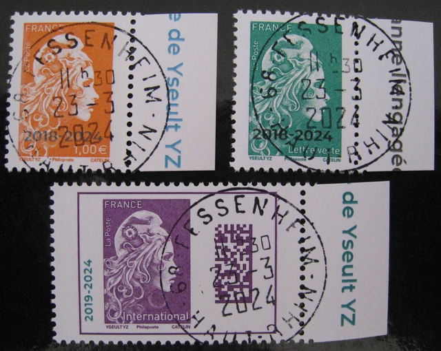TIMBRE DE FRANCE 2024 Marianne surchargé - Série oblitéré EUR 6,00 - PicClick FR