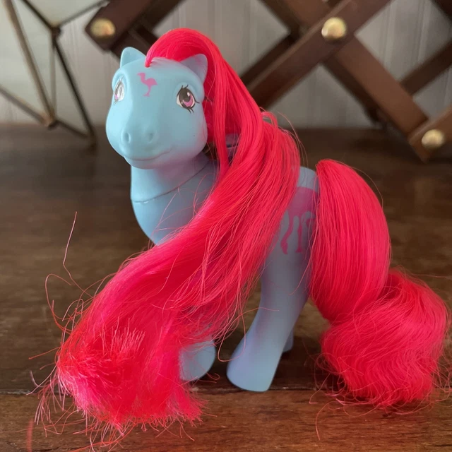 VINTAGE MY LITTLE Pony G1 1987 Flutter Pony Flamingo MLP brezza ...