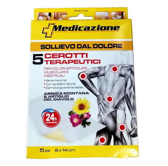 CEROTTI ANTIDOLORIFICI TERAPEUTICI Sollievo Calore Terapeutico 5 Pz 381 ...