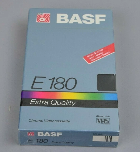 BASF E180 EQ Vhs Video Cassette Video Tape New Unopened £8.69 - PicClick UK