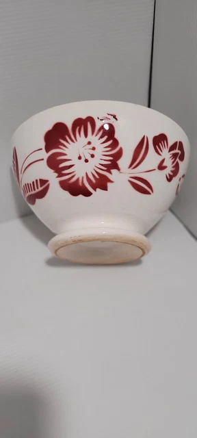 GRAND BOL ANCIEN Digoin Bon Etat ancien motif fleurs bordeaux EUR 20,00 - PicClick FR