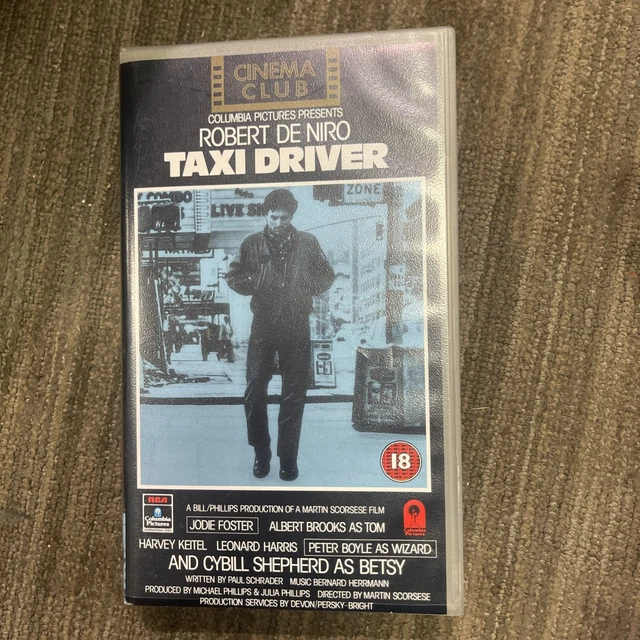 TAXI DRIVER VHS 1999 Cinema Club Edition Robert De Niro Classic Film ...