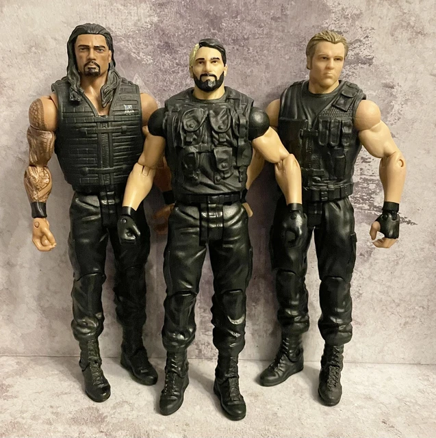 WWE MATTEL BASIC Wrestling Figures - The Shield Ambrose, Reigns ...