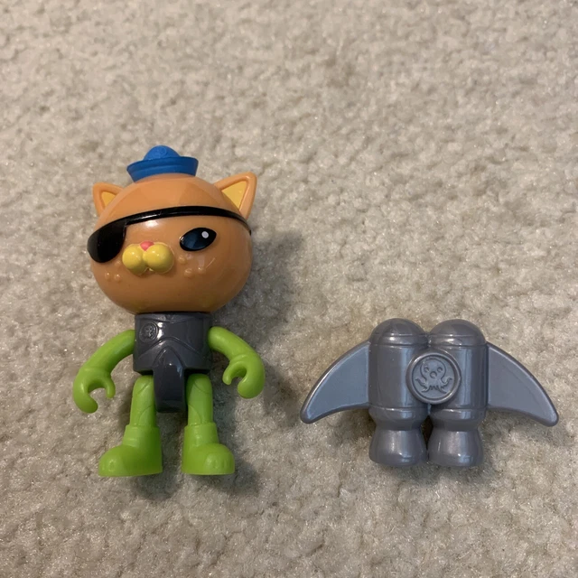 OCTONAUTS KWAZII JET Pack 3" Green Grey Toy Action Figure Octopod ...