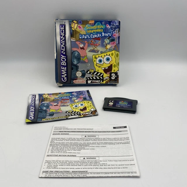 SPONGEBOB SQUAREPANTS - Lights, Camera, Pants! Nintendo Gameboy Advance ...