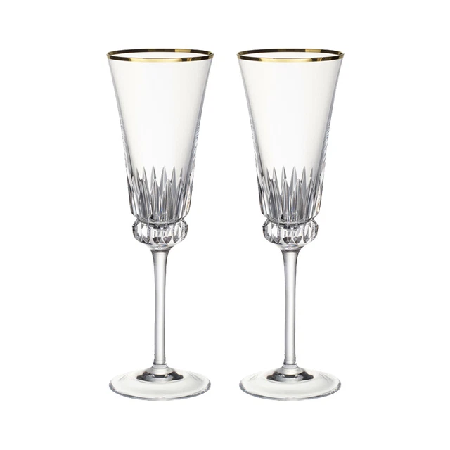 VILLEROY & BOCH Grand Royal Gold Sektkelch 120 ml 2er Set Champagnerglas Kelch EUR 130,95 ...