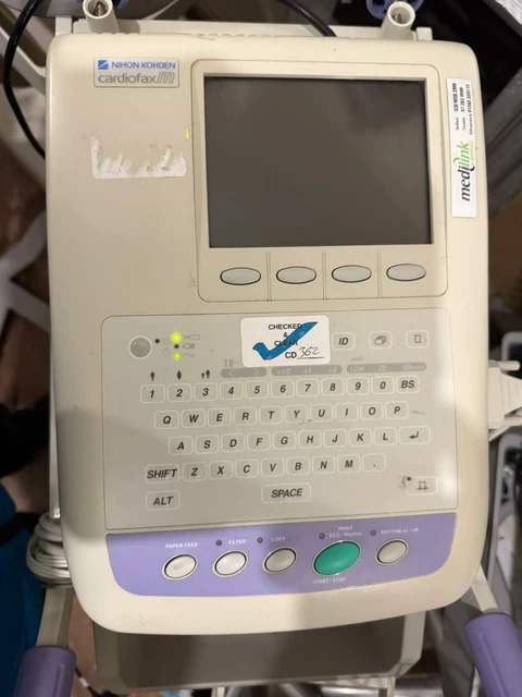 NIHON KOHDEN CARDIOFAX M Ecg-1350 K Patient Electrocardiograph Ekg ...
