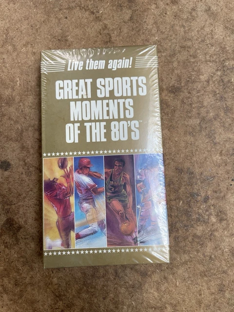 GREAT SPORTS MOMENTS Of The 80’s VHS Movie Vintage Sealed Football ...