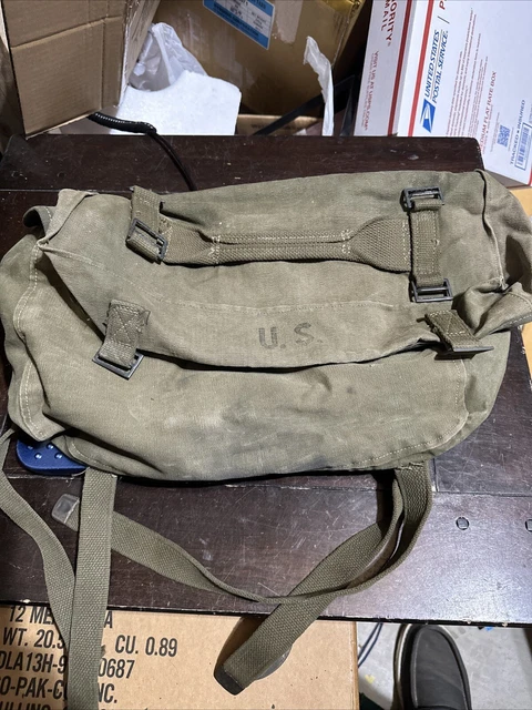 ORIGINAL US MILITARY Issue M-1945 Cargo Field Pack Lower Bag OD Green ...