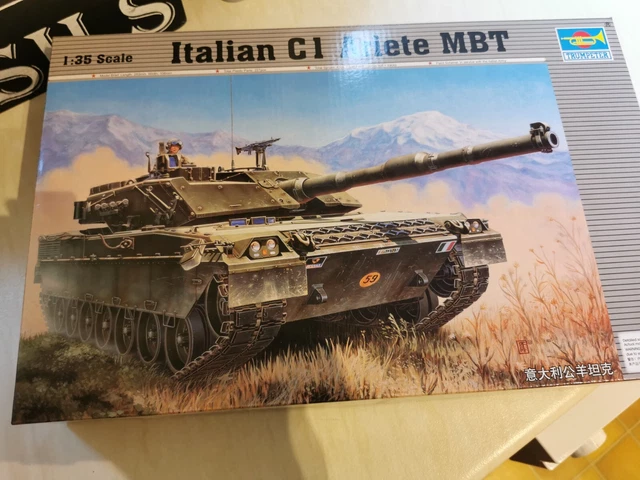 TRUMPETER 1/35 SCALE Italian C1 Ariete MBT tank kit £21.00 - PicClick UK