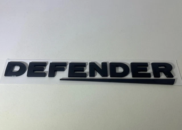 LAND ROVER DEFENDER Rear Tub Badge Gloss Black £19.95 - PicClick UK