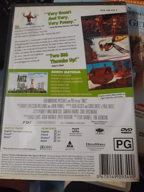 DVD ANTZ $5.00 - PicClick AU