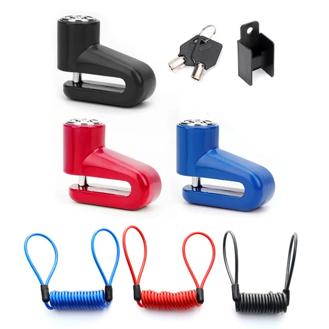 ANTI-THEFT STEEL WIRE Lock Disc Brakes Wheels Locker For M365 Electric ...