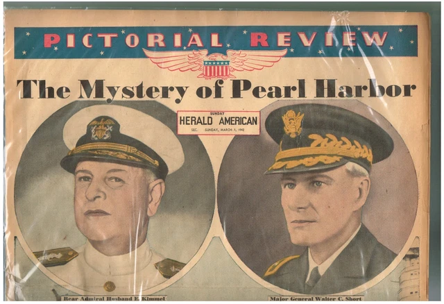 CHICAGO HERALD AMERICAN PICTORIAL REVIEW Mar. 1, 1942 MYSYTERY of PEARL ...