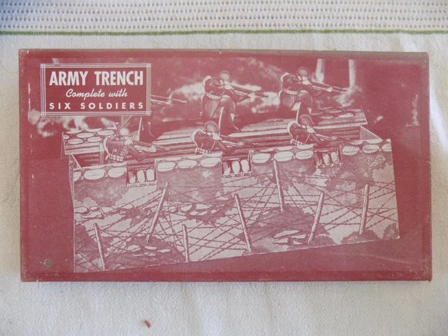 VINTAGE 1940'S BUILT Rite Cardboard WW1 Army Trench Complete Six ...