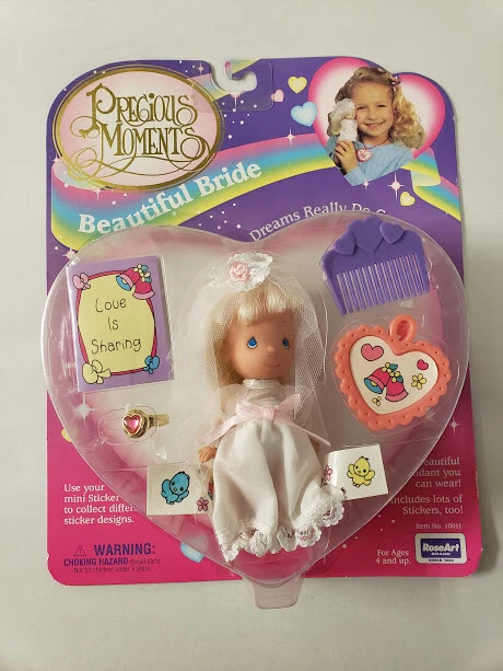1996 PRECIOUS MOMENTS 4'' BEAUTIFUL BRIDE Doll Toy Rose Art New $19.99 ...