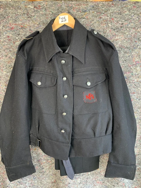 ORIGINAL WW2 BRITISH Army NFS National Fire Service Jacket & Trouser ...