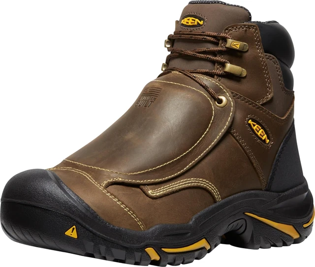 KEEN UTILITY MEN'S Mt Vernon 6" Steel Toe Metatarsal Guard Work Boots £ ...