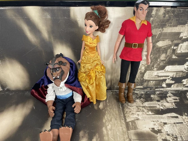 BEAUTY AND THE Beast Disney Store Doll Set - Gaston - Belle - Beast ...