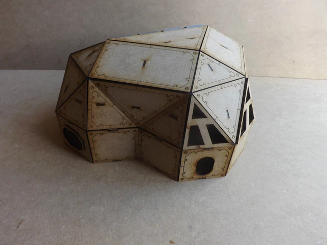 LUNAR OUTPOST TRIPLE scenery terrain wargame Infinity Buildings table ...