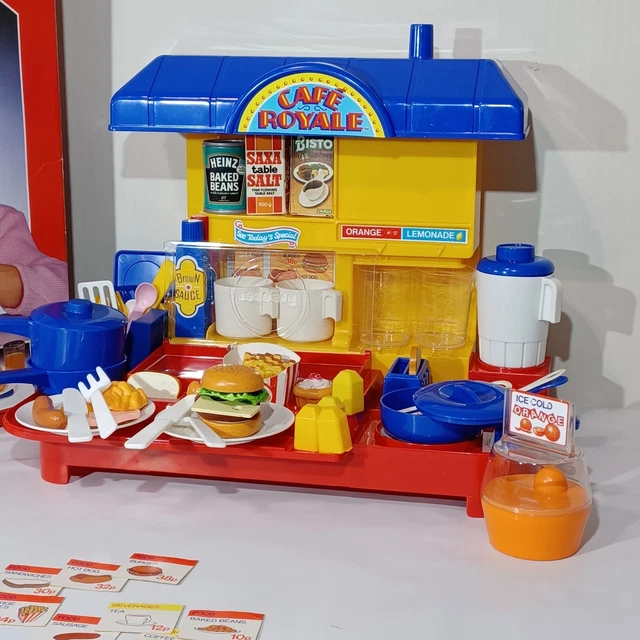 VINTAGE BLUEBIRD CAFE Royale 1980s Very Rare Toy Playset 1987 Food Role ...