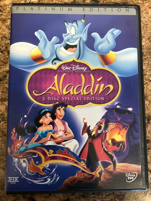 ALADDIN (DVD, 1994, 2 disques édition spéciale, Disney, édition platine ...