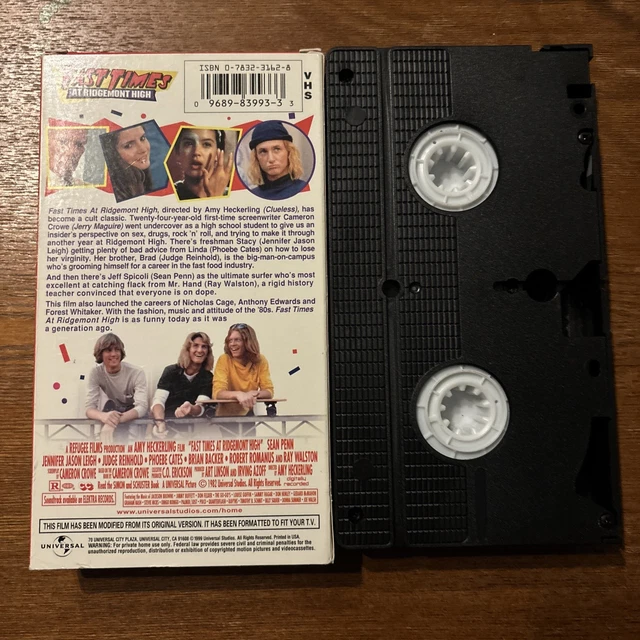 FAST TIMES AT Ridgemont High (VHS) SEAN PENN, JENNIFER LEIGH £6.92 ...