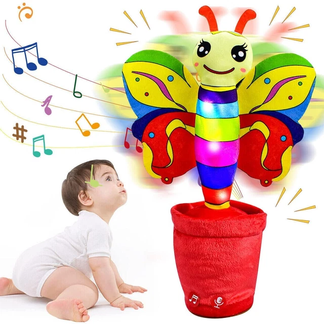 DANCING BUTTERFLY TALKING Shining Singing Recording Interactive Plush ...