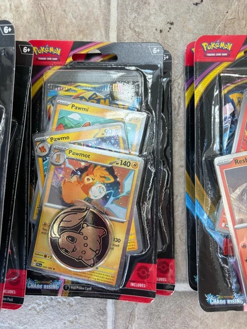 11 POKÉMON COMPANY Mega Evolution Chaos Rising Blister Pack Booster ...