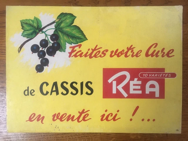 RARE SUPERBE CARTON Publicitaire Rea Jus De Fruits EUR 100,00 - PicClick FR