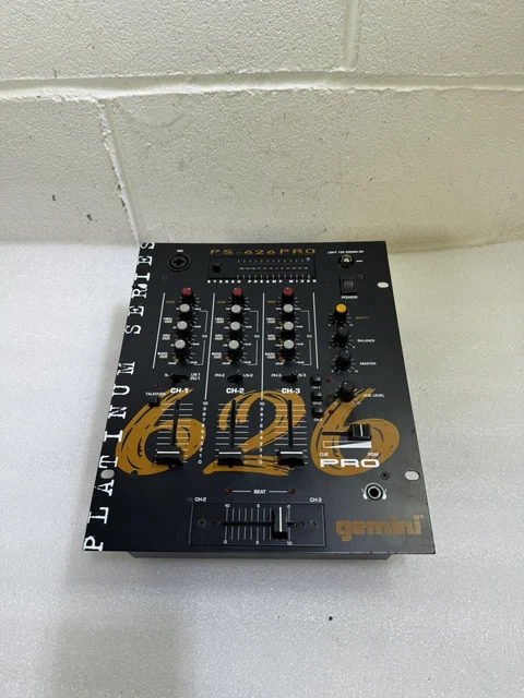 GEMINI PS-626 PRO Platinum Series Stereo Preamp/ Mixer. Full working ...