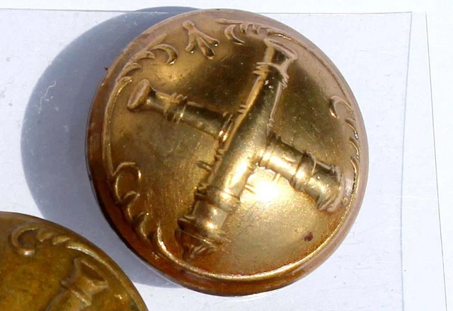 BELGIUM MILITARY UNIFORM BUTTON ARTILLERY CANNON CROSS ARMY 22mm BUTTON ...