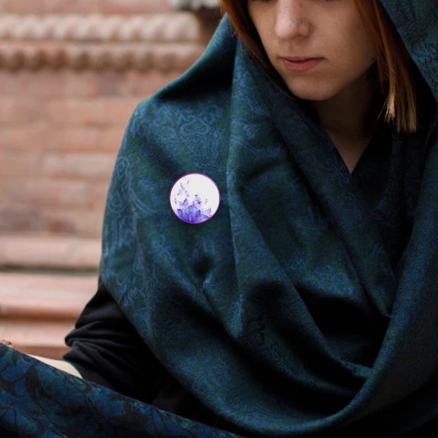 100 SHEETS BLANK Round Papers for Craft Hand Painting Button Badge ...