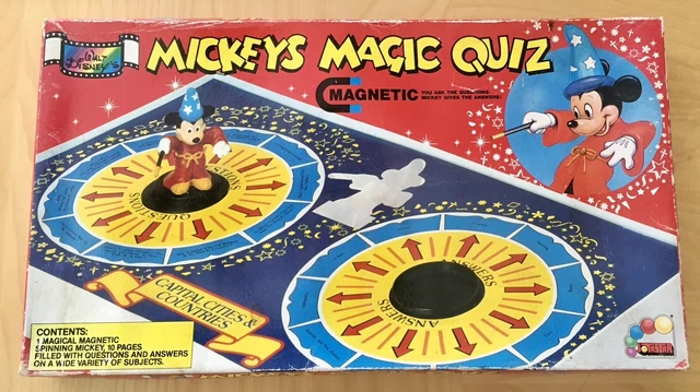 VINTAGE DISNEY MICKEY Mouse ‘Mickeys Magic Quiz’ Magnetic Board Game $20.00 - PicClick AU