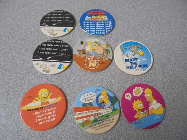 SELECTION &THE SIMPSONS& Tazo Pickers 1990's Bart Homer Marge $10.00 ...