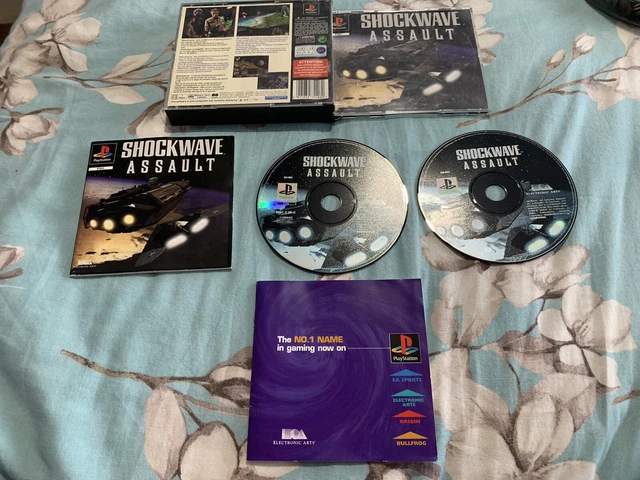 PS1 GAME SHOCKWAVE Assault - Sony PlayStation Compelete Rare Double Box ...