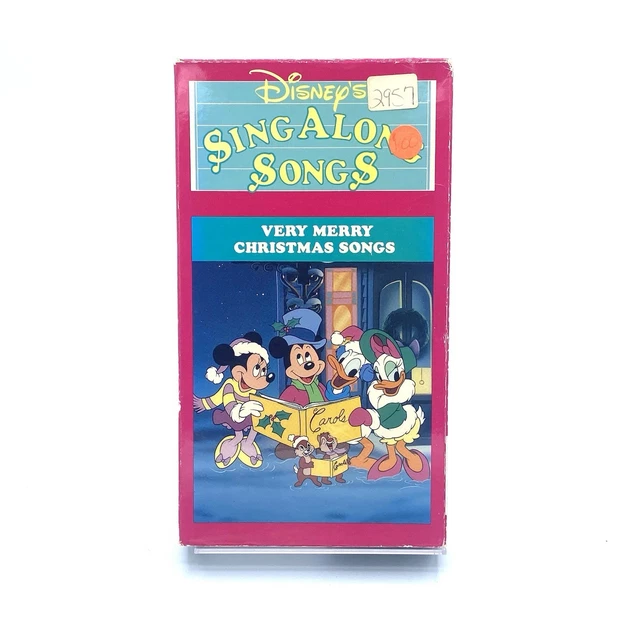 VHS DISNEYS SING Along Songs - Very Merry Christmas Songs (VHS, 1988) £ ...