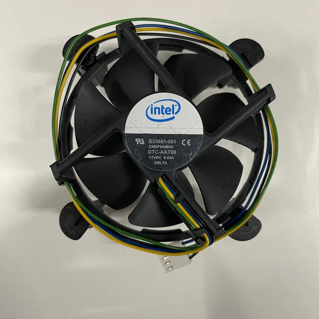 GENUINE INTEL E33681-001 Socket 775 CPU Fan Assembly 12V 0.60A Delta ...