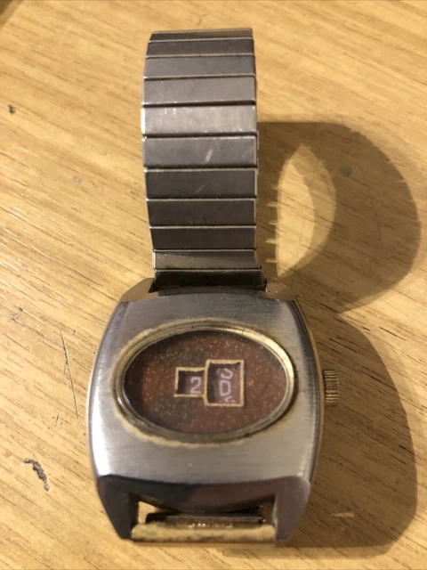 RARE MONTRE A guichet A Restaurer Swiss Made Vintage Année 70 EUR 15,00 ...