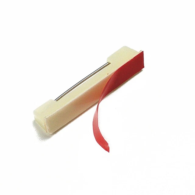 50 PCS SAFETY Bar Pins Adhesive Back Badge Crafting Plastic Pins for ID ...