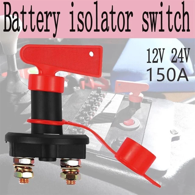 12V 24V DISCONNECT Battery Isolator Cut Off Kill Switch Key Car Marine ...