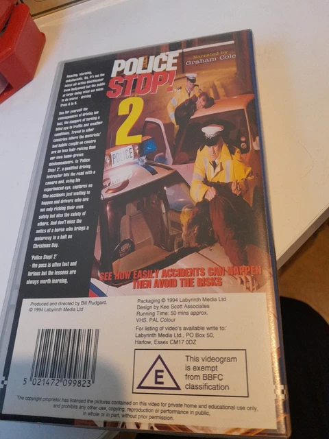 POLICE STOP! 2 Vhs Video Tape 1994 £0.99 - PicClick UK