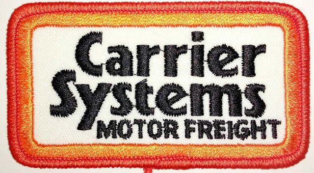 VINTAGE CARRIER SYSTEMS Motor Freight Trucking Transport Patch Badge ...
