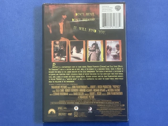 PROPHECY (DVD 1979) Horror Brand New Sealed Region 1 $39.95 - PicClick AU