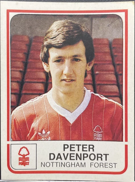 PANINI FOOTBALL 84 - # 195 - PETER DAVENPORT - Nottingham Forest £3.00 ...