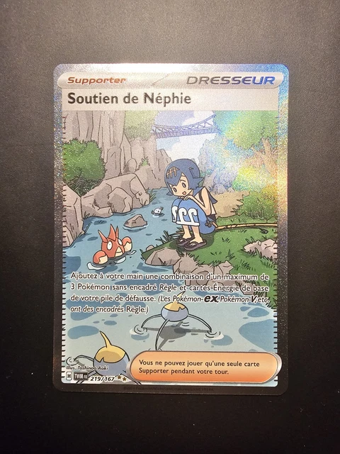 CARTE POKÉMON SOUTIEN De Nephie 219/167 Ev6 Twm EUR 45,00 - PicClick FR