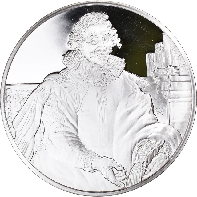 FRANCE, MÉDAILLE, PEINTURE, Rubens, Portrait de Ludovicus Nonnius, 1980 ...