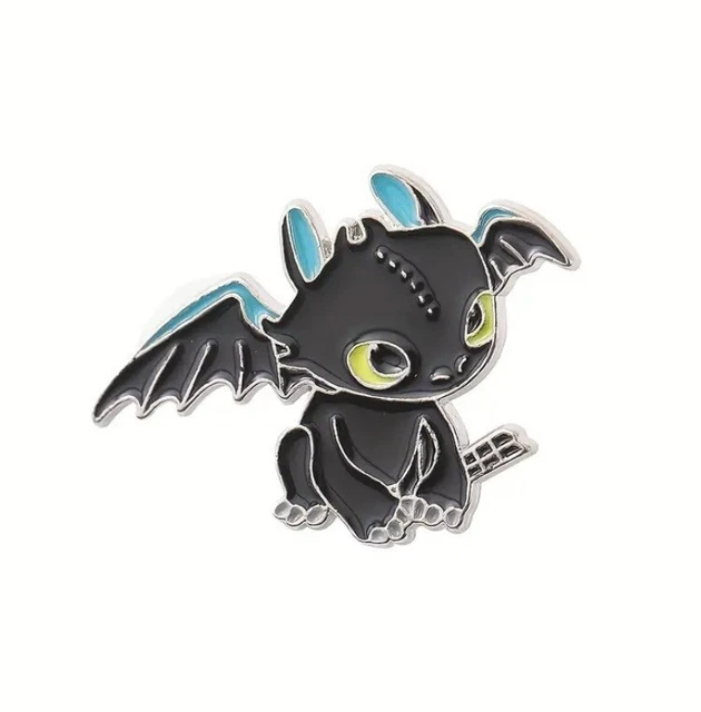 HOW TO TRAIN Your Dragon Toothless Night Fury Character Enamel Pin ...