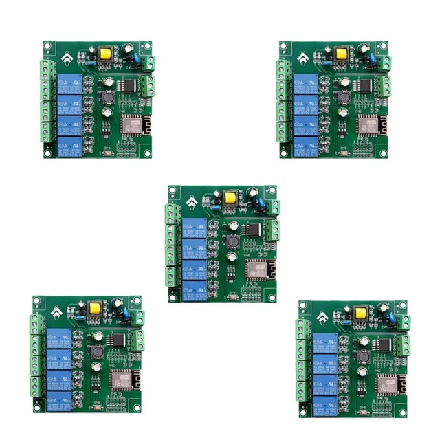 Esp8266esp 12f Wifi Relaymodule 4 Canaux Ac90 250v Dc7 30v 5v