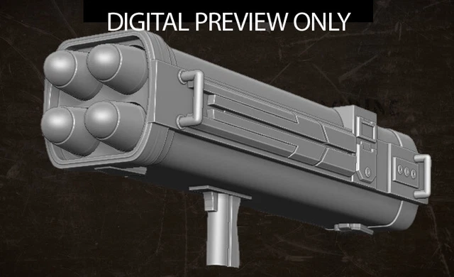 SALVO MISSILE LAUNCHER 1:12 Scale Weapons for 6 Inch Action Figures EUR ...